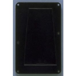 Strat Backplate with Access Panel - Black 1 Ply